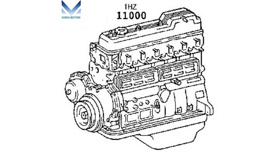 NEW ENGINE DIESEL 1HZ FOR TOYOTA VEHICLES 1990-20
