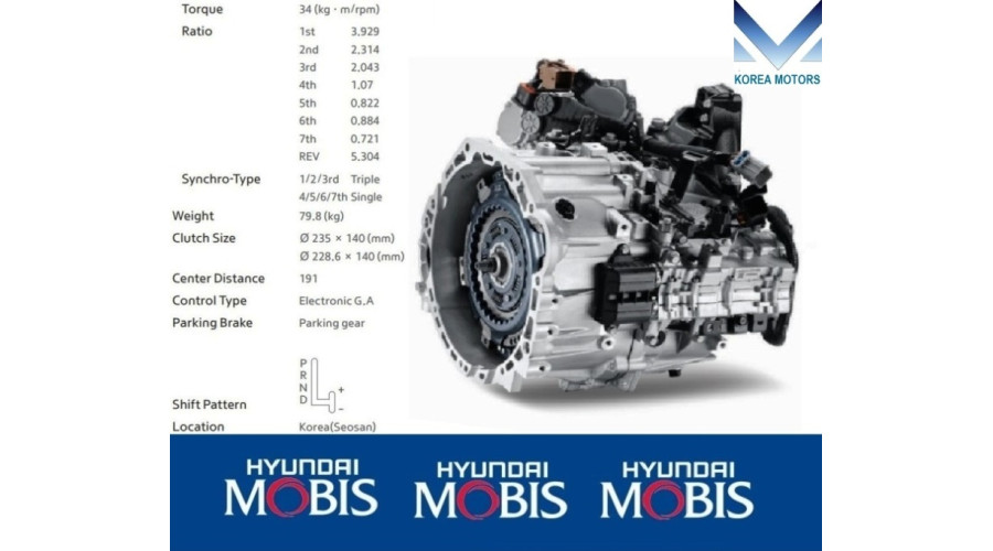 MOBIS TRANSMISSION D7UF1 HYUNDAI TUCSON KIA SPORTAGE 2015-24
